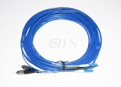 China Low Insertion Loss Value Optical Fiber Patch Cord FC - LC Duplex For Local Area Networks for sale