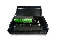 China Black Waterproof Fiber Optical Splice Closure 1 / 16 Clip Clock Design Long Life Time for sale