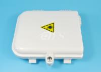 China White Outdoor Fiber Optic Terminal Box 8 Port PLC Splitter FTTH Box Wall Mounted for sale