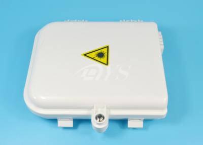 China White Outdoor Fiber Optic Terminal Box 8 Port PLC Splitter FTTH Box Wall Mounted for sale