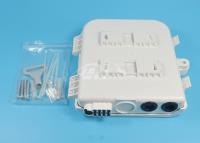 China White Outdoor Fiber Optic Terminal Box 8 Port PLC Splitter FTTH Box Wall Mounted for sale