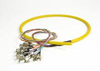 China fanout cables 12 fibres FC, Optical Fiber Patch Cord breakout cables, branch patch cord for sale