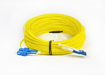 China 2core uniboot LC-SC G657A1 Optical Fiber Patch Cord Indoor pre- terminated cable for sale