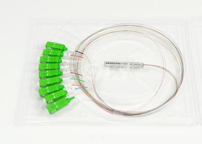 China 1 x 8 PLC SC / APC Optical Fiber Splitter , SFF type PLC splitter for sale