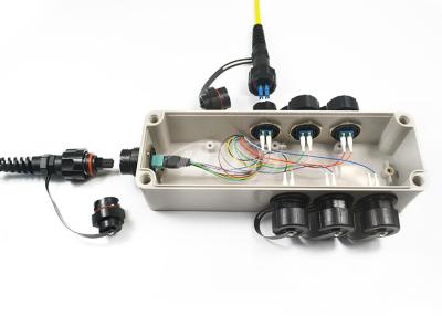 China Multi Port Fiber Optic Terminal Box , Odva Fiber Optic Junction Box ABS Material for sale