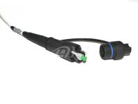 China Waterproof Fiber Optic Patch Cord Black Color For Mini SC Optic Connector for sale
