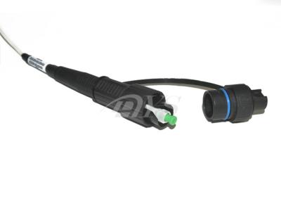 China Waterproof Fiber Optic Patch Cord Black Color For Mini SC Optic Connector for sale