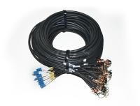 China 2 Core AARC - LC 24 Core LC Male Outdoor Cable Assembly For Surveillance Systems for sale