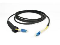 China NSN-LC/UPC G657A1 Fiber Optic Cable Assemblies Duplex 90 Degree 7.0mm Diameter for sale