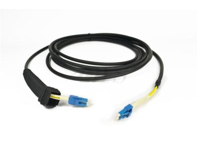 China NSN-LC/UPC G657A1 Fiber Optic Cable Assemblies Duplex 90 Degree 7.0mm Diameter for sale