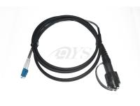 China ODVA - LC Indoor Black PVC / LSZH / PE Armored Fiber Optic Patch Cable for sale