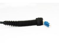 China Outdoor NSN Jumper with bent boot G657A1Optical Fiber Patch Cord Duplex fiber LC Connector for sale