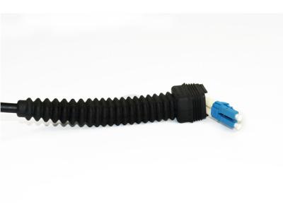 China Outdoor NSN Jumper with bent boot G657A1Optical Fiber Patch Cord Duplex fiber LC Connector for sale