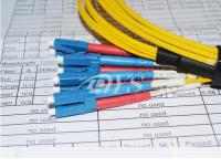 China MTP F - LC 8 Core Optical Fiber Patch Cord 6m Round LSZH Jacket For Warehouses for sale