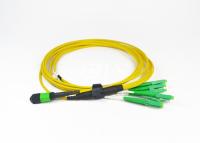 China MPO-LC/APC 8 Core Fiber Optic Patchcord MPO To LC Patch Trunk Cables Elite Low Loss for sale