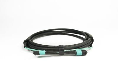 China Outdoor 24 Core OM3 MPO / MTP Optical Fiber Trunk Cables Approved ISO9001 for sale