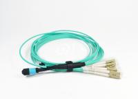 China High Performance MPO/MTP 8 Core Fiber Optic MPO To LC Patch Trunk Cables for sale