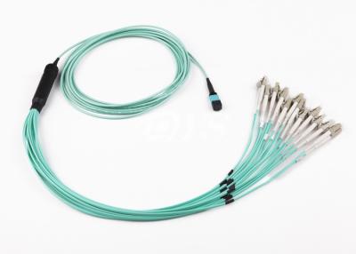 China MPO- LC 24 Core fiber optic fanout patchcord for sale