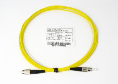 China FC/UPC-FC/UPC Fiber Optical Patch Cord Simplex Singlemode for sale