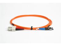 China SC/UPC-MU/UPC Optical Fiber Patch Cord Multimode Duolex 50/125 OM2 for sale