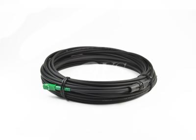 China SC APC Waterproof Optical Fiber Patch Cord , SM 4.8mm Fibre Optic Patch Cord for sale