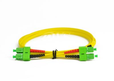 China Duplex SC/APC-SC/APC Optical Fiber Patch Cord for sale