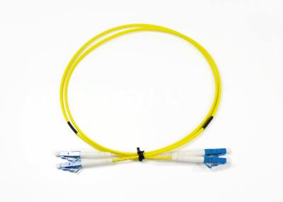 China 1M Single Mode Duplex Jumper Optical Fiber Patch Cord With ROHS Certifaction for sale