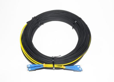 China Durable Fiber Optic Flat Drop Cable Duplex SC to SC Patch Cord jumper for sale