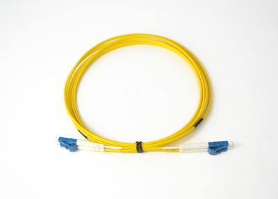 China Singlemode 9 / 125 Duplex Optical Fiber Patch Cord / fiber Optic Jumper LC-LC for sale