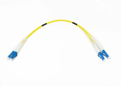 China Customize Length Single Mode Fiber Jumpers , Lc Lc Fiber Patch Cord Low Insertion Loss for sale