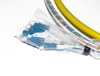 China 12 fibres breakout cables LC pigtails Optical Fiber Patch Cord for sale