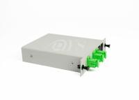 China LGX 1260~1650nm, 1*2  PLC ptical Fiber Splitter Cassette Type for sale