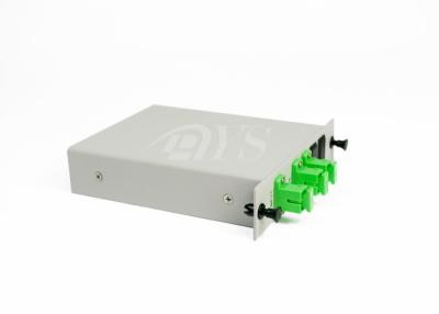 China LGX 1260~1650nm, 1*2  PLC ptical Fiber Splitter Cassette Type for sale
