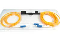 China 1 x 2 PLC Optical Fiber Splitter LC / UPC Connector , Wide Operation Wavelength for sale