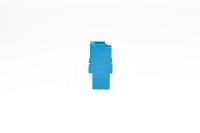 China Simplex / Duplex Fiber Optic Adapter LC blue Optical Adaptor For CATV for sale