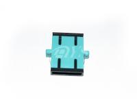 China Ocean blue SC / UPC Fiber Optic Adapter with Flange For Telecommunications for sale