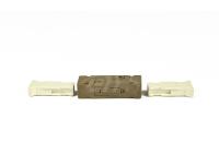 China MU to MU Simplex Beige Fiber Optic Adapter For High EMI / RFI Environments for sale