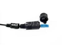 China IPFX LC outdoor fiber optical patch cord, 2core FTTH waterproof jumper for sale