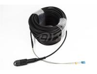 China Black Waterproof ODLC / PDLC Fiber Optic Patch Cord , High shock for sale