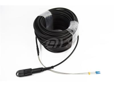 China Black Waterproof ODLC / PDLC Fiber Optic Patch Cord , High shock for sale