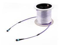 China Long Meters Fiber Optic Mpo Trunk Cable OM4 50 / 125um With Customized Size for sale