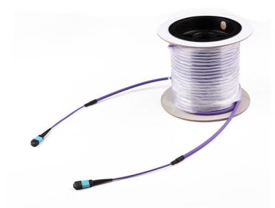 China Long Meters Fiber Optic Mpo Trunk Cable OM4 50 / 125um With Customized Size for sale