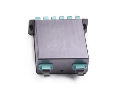 China Professional Manufacture OM3 MPO Fiber Optic Casette 2MPO-24 Core LC Adapter for sale
