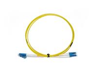 China LC - LC Yellow Plastic Optical Fiber Patch Cord With Single Mode / Multimode for sale
