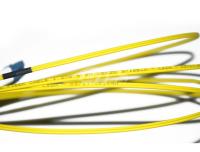 China LC - LC Yellow Plastic Optical Fiber Patch Cord With Single Mode / Multimode for sale
