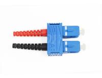 China Sm Duplex Blue Optical Fiber Connectors SC Structure 0.2dB High Reliability for sale
