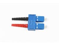 China Sm Duplex Blue Optical Fiber Connectors SC Structure 0.2dB High Reliability for sale