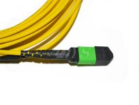 China 40G 8 Fiber Singlemode MPO/MTP to FC Ribbon Ruggedized cable for sale
