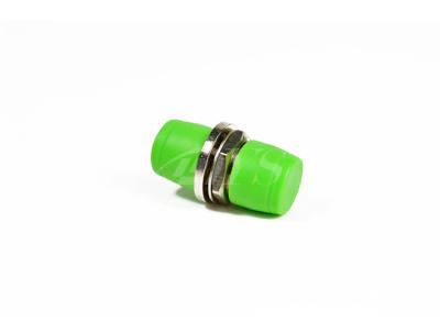 China Green FC / APC Fiber Optic Adapter For Telecommunications With Ceramic Ferrule for sale