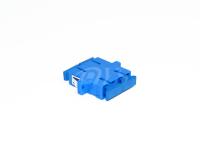 China SC/UPC Singlemode Duplex Blue Fiber Optic Adapter With Shutter For Cable TV Network for sale